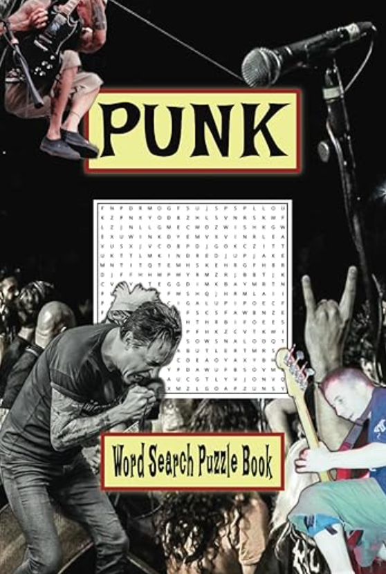Book - Punk Rock Word Search Puzzle Book | The Punk Rock Museum Punk Shop