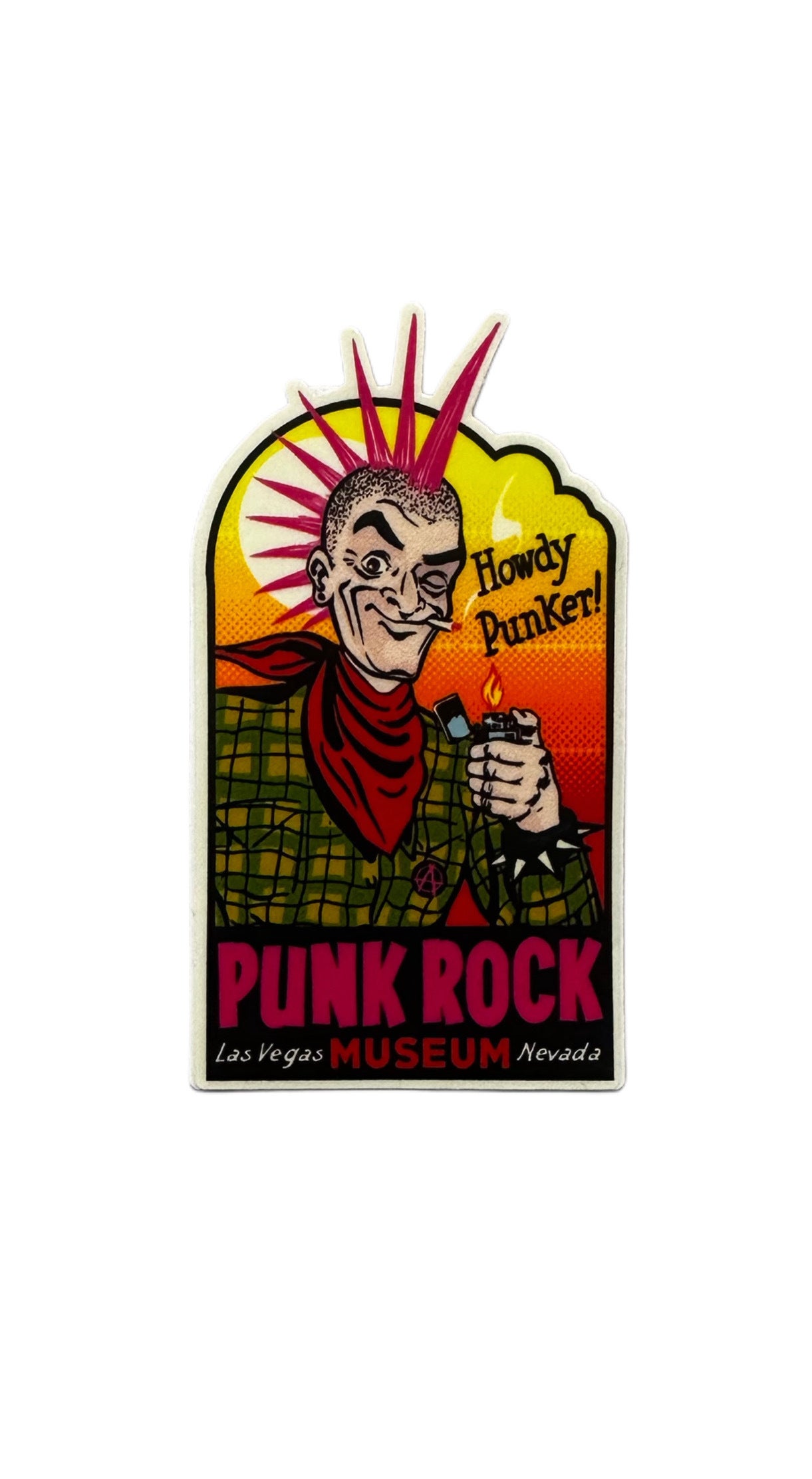 Sticker - Vic 'Howdy Punker' | The Punk Rock Museum Punk Shop