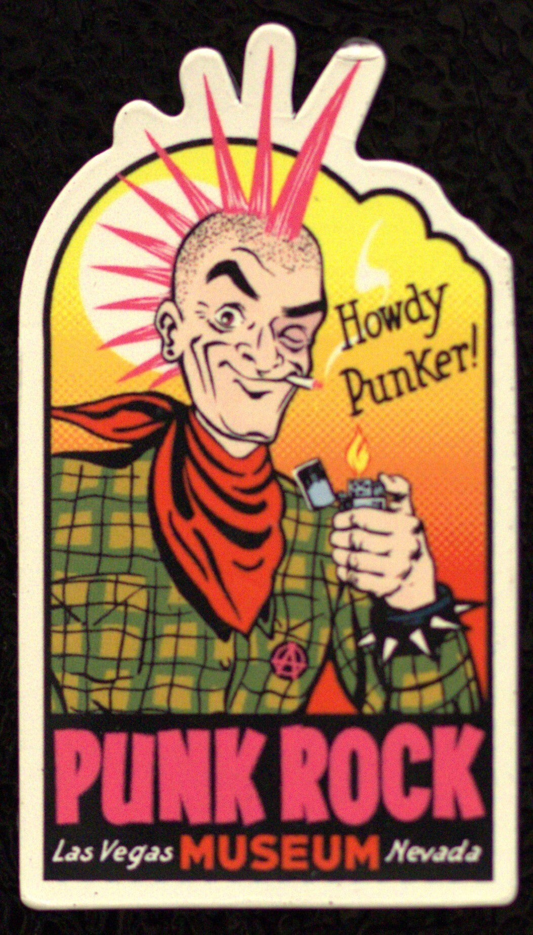 Magnet - Howdy Punker | The Punk Rock Museum Punk Shop
